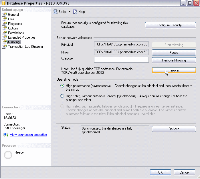 LessThanDot - Using Mirroring to Reduce DB Migration Downtime (Part 2)